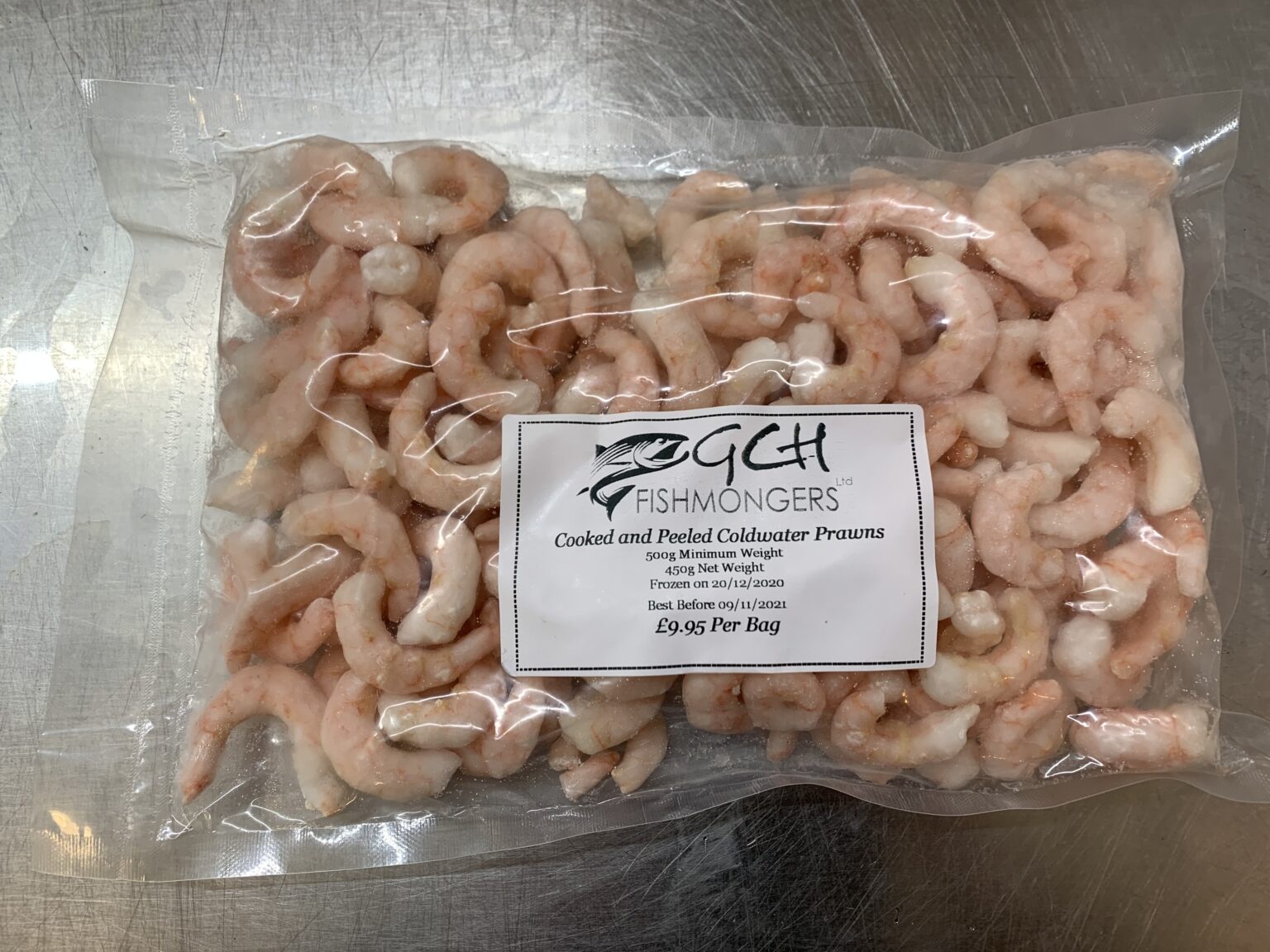 Cooked and Peeled Coldwater Prawns - GCH Fishmongers Bedford