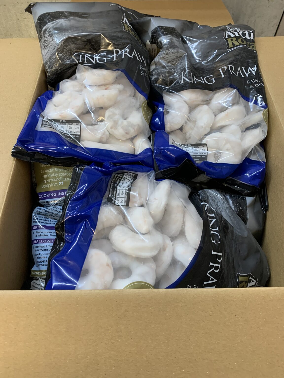 Raw Peeled King Prawns (Bulk) - GCH Fishmongers Bedford